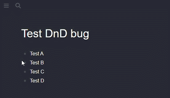 Blocks Disappear During Drag And Drop Reordering · Issue 4184 · Logseqlogseq · Github