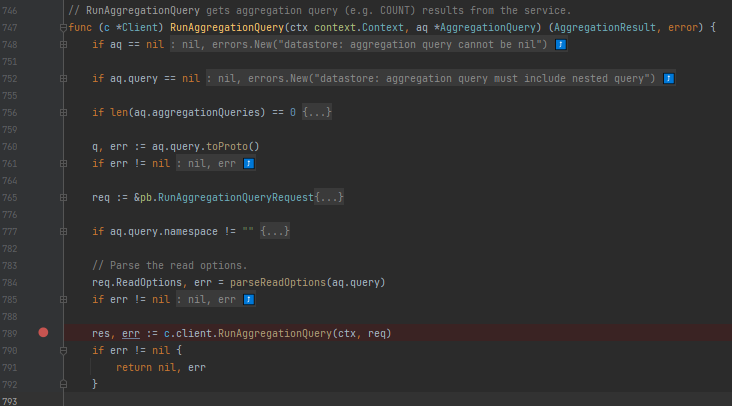 datastore: *Client.RunAggregationQuery() panics · Issue #7800 ...