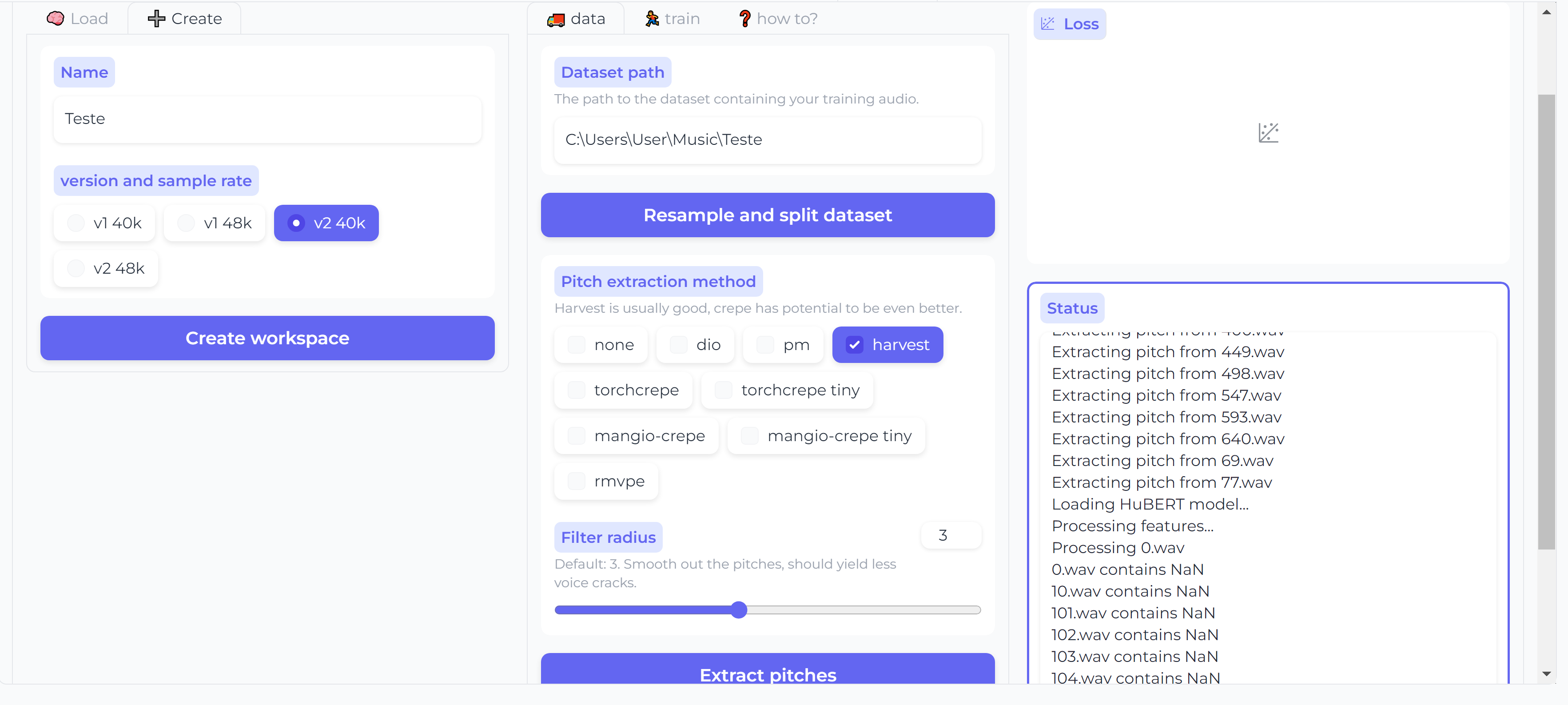 [BUG REPORT] 1.wav contains NaN · Issue #90 · gitmylo/audio-webui · GitHub