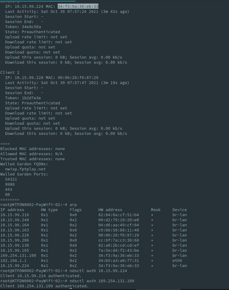 ndsctl failed to authenticate client for no apparent reason · Issue #256 · openNDS/openNDS · GitHub