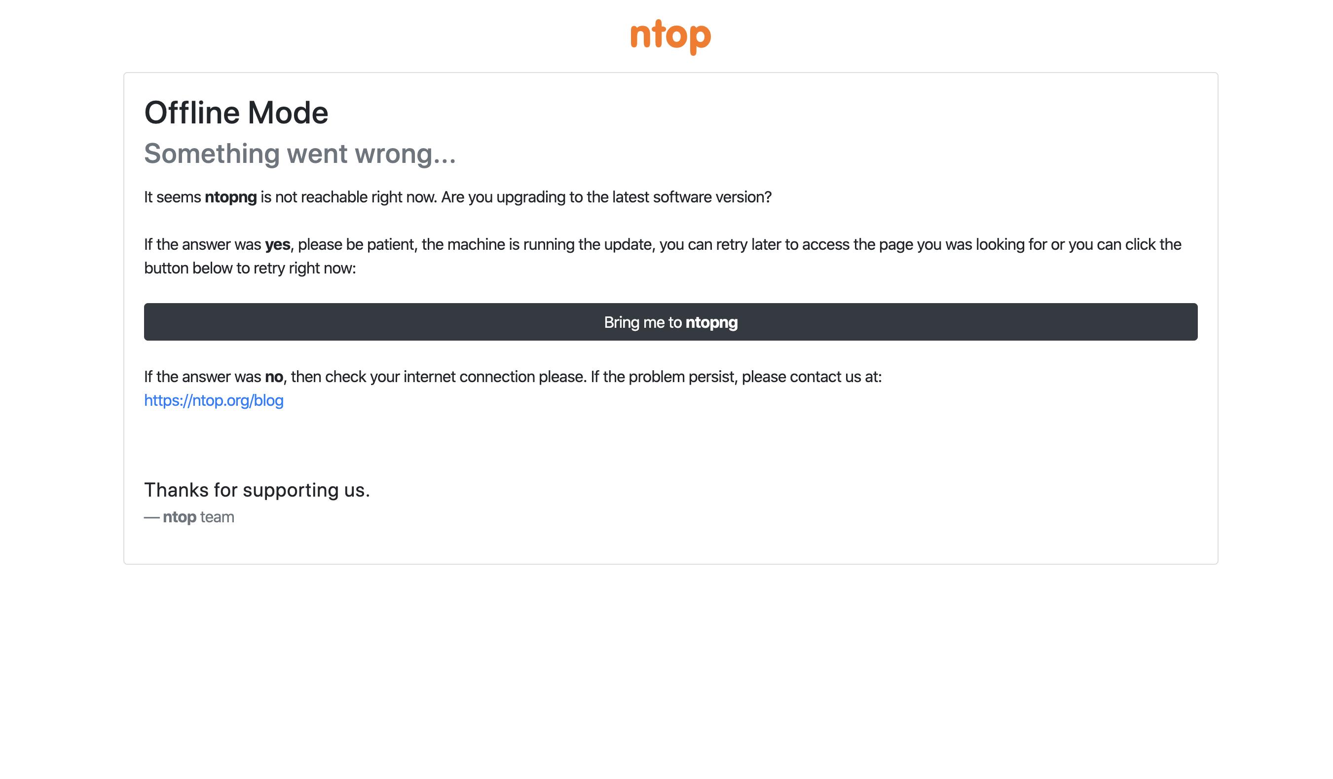 System Notification and Offline Mode · Issue #3561 · ntop/ntopng · GitHub