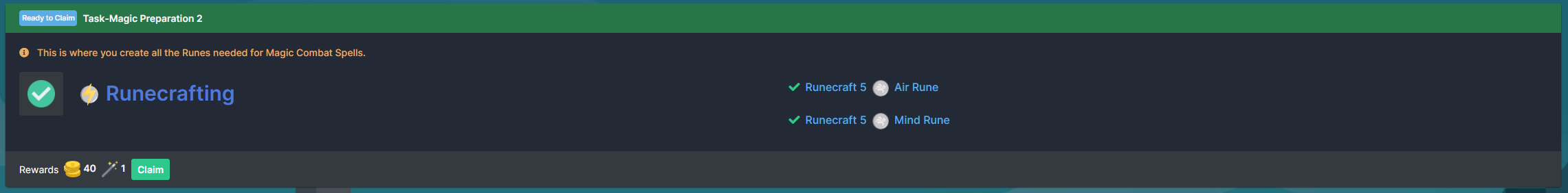 [Bug]: Air Rune icon used for Mind Rune in Tutorial Island step "Task-Magic Preperation 2 ...