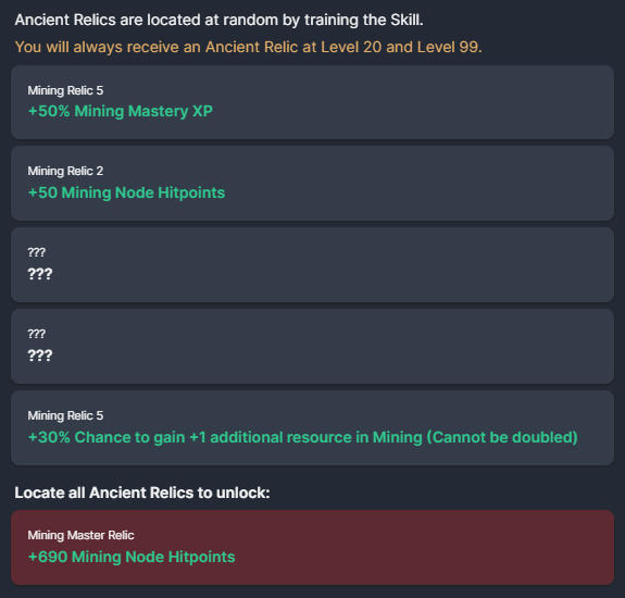 [Spelling/Grammar]: Mining Relic 1 incorrectly named as Mining Relic 5 · Issue #3618 ...