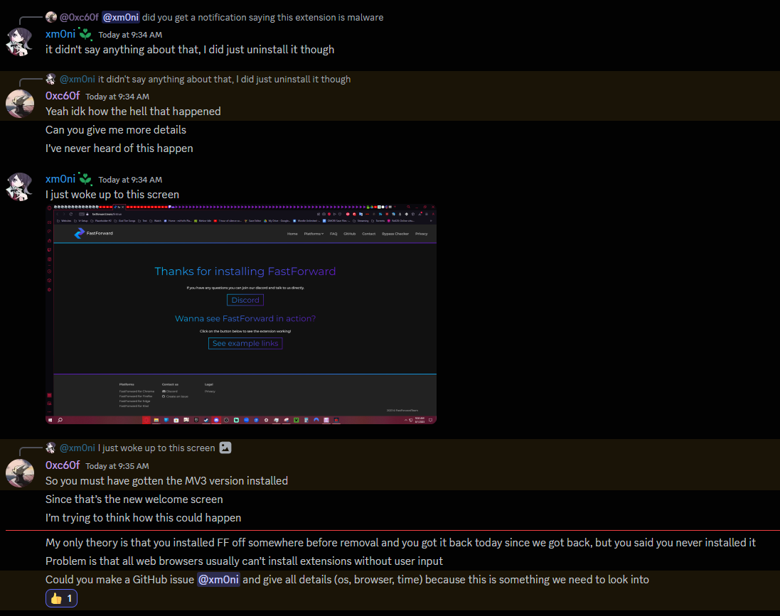 FastForward Randomly Installing (NOT INSTALLED PREVIOUSLY AT ALL) · Issue #1049 ...