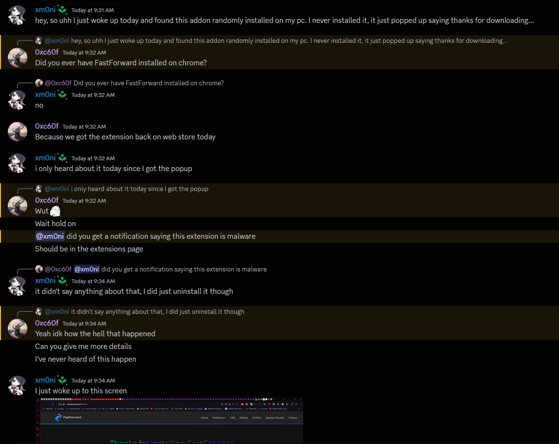 FastForward Randomly Installing (NOT INSTALLED PREVIOUSLY AT ALL) · Issue #1049 ...