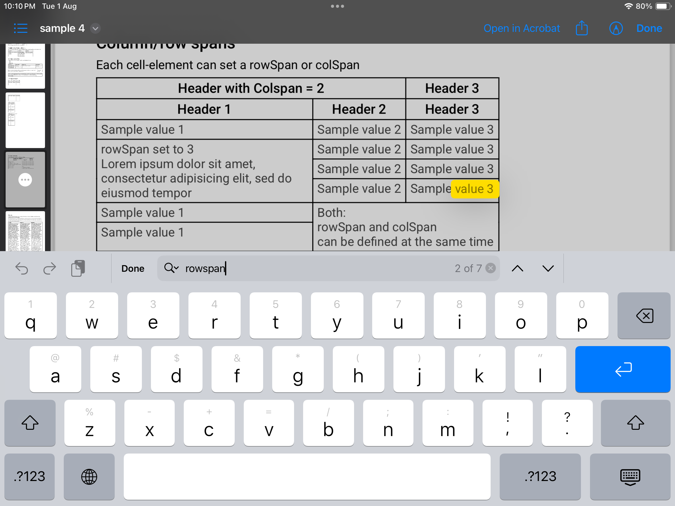Highlighted Incorrect Text In Search Function In Ios 17 Beta 4 · Issue 2611 · Bpampuchpdfmake 
