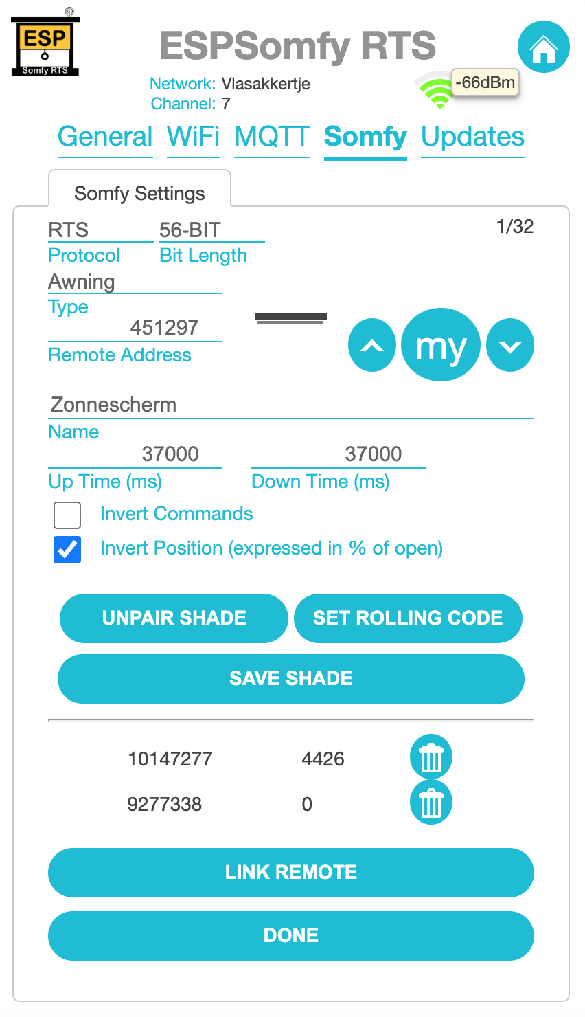 Automatic sun not updating · Issue #75 · rstrouse/ESPSomfy-RTS · GitHub