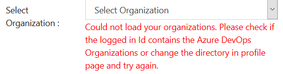 DevOps Generator "Could not load your organizations" · Issue #353 ...
