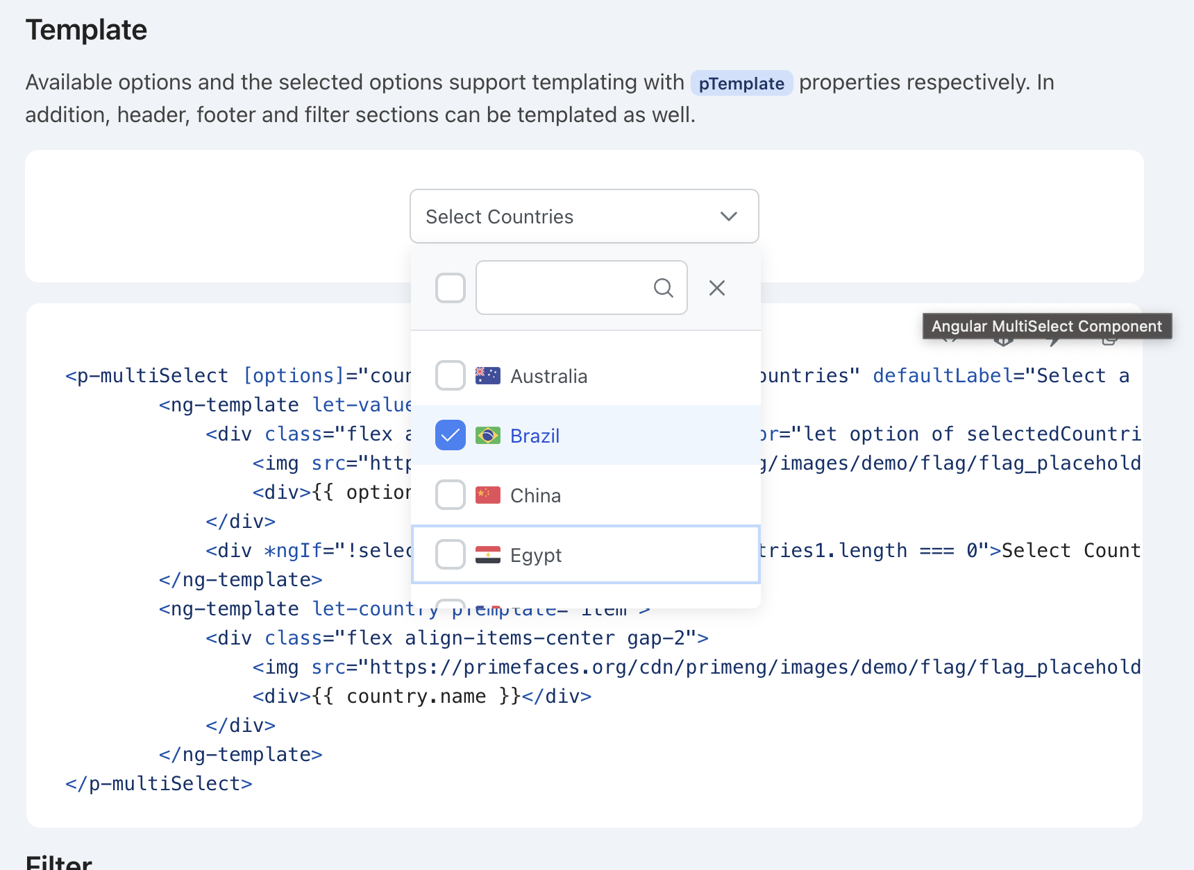 Multiselect Typo In The Demo Template · Issue 13356 · Primefaces Primeng · Github