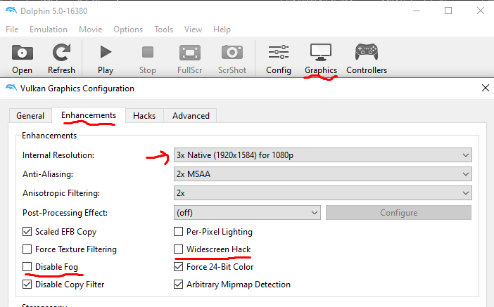 Guide for setting up Dolphin to be as competitive as possible. · GitHub