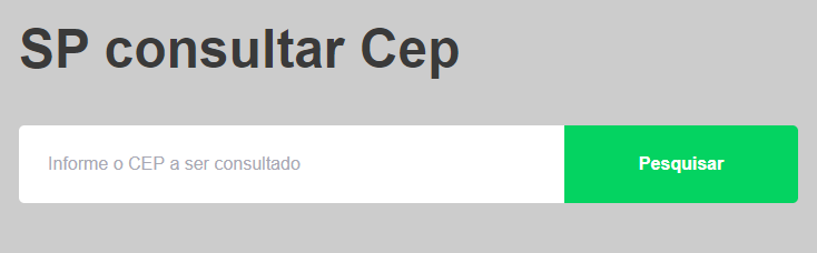 GitHub - IGBxRobinho/ConsultarCEP: Página que permite a consultar de um CEP por meio de API