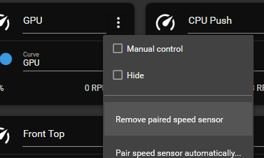Fans without RPM sensor never running above the set "Start %" · Issue ...