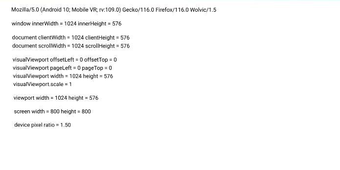 Default values for display density and DPI · Issue #1088 · Igalia/wolvic · GitHub