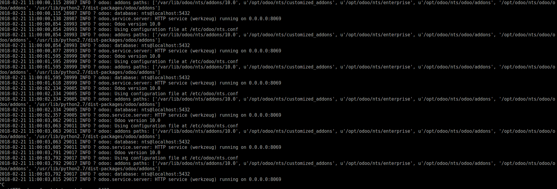 Odoo 10 Multiple Workers Repeat Log · Issue 23227 · Odoo Odoo · Github