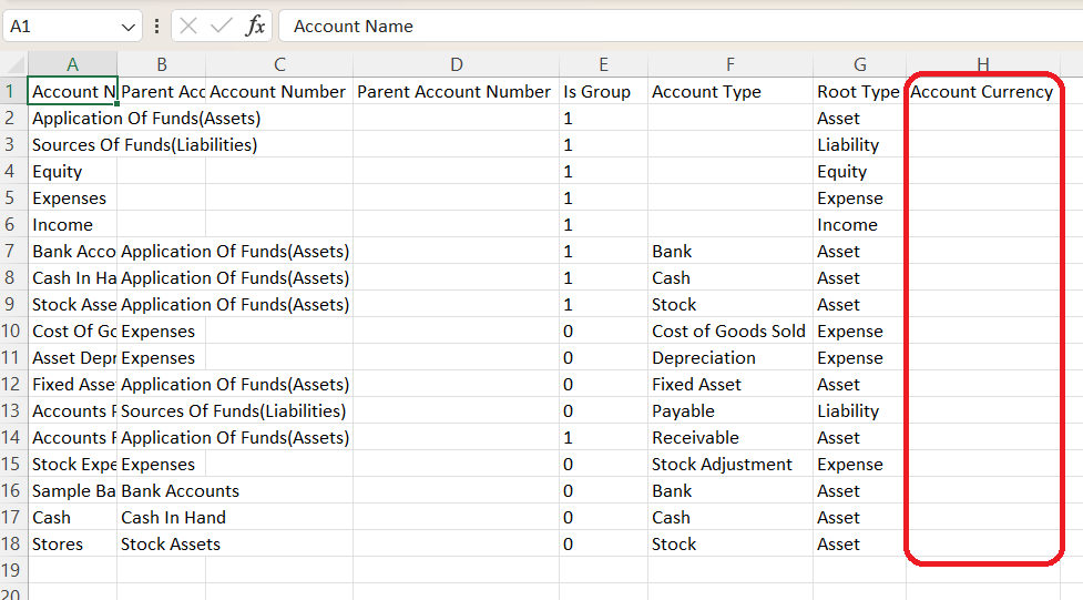 Account currency is not coming in excel format · Issue #37170 · frappe/erpnext · GitHub