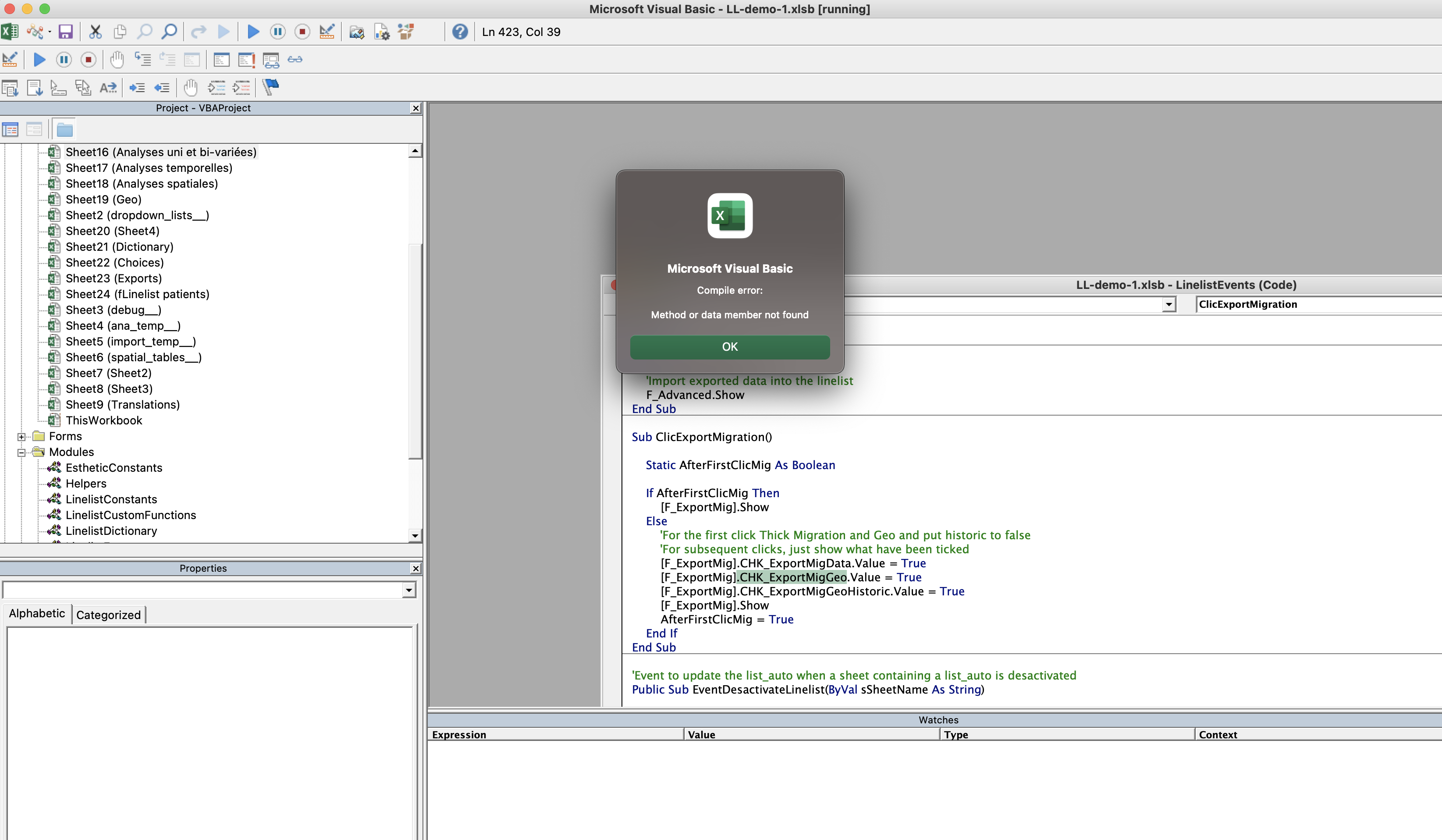 Error in ClickExportMigration · Issue #142 · epicentre-msf/outbreak-tools · GitHub