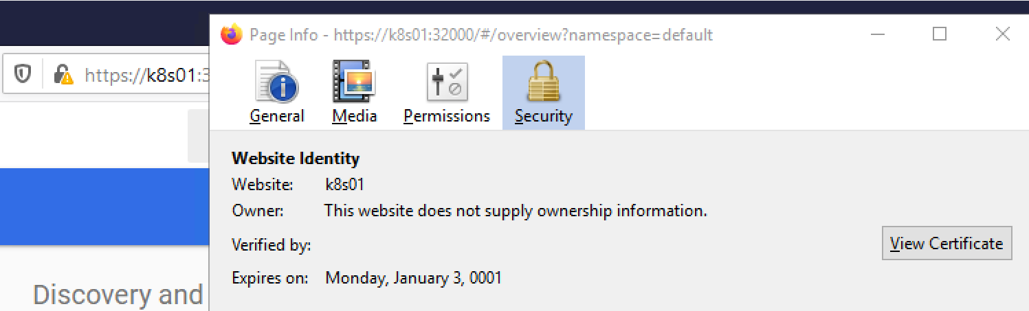 custom certificate cannot be used · Issue #4484 · kubernetes/dashboard ...