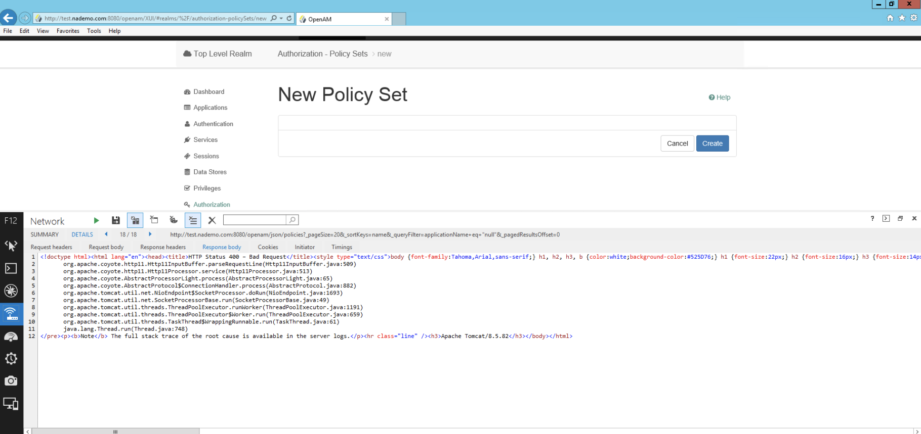Can T Create Policy Set In 14 6 6 · Issue 546 · Openidentityplatform Openam · Github