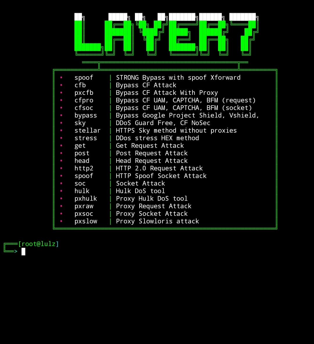 GitHub - lulzddos/Lulzddos: LulzDDOS TOOL- powerful DDoS toolkit for ...