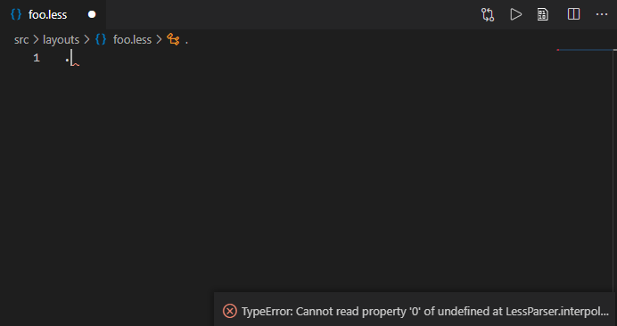TypeError: Cannot read property '0' of undefined at LessParser.interpolation · Issue #163 ...