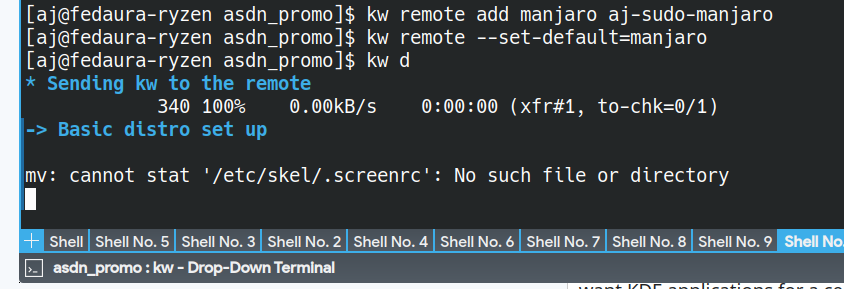 Initial Setup Error In Manjaro Target · Issue 835 · Kworkflow Kworkflow · Github