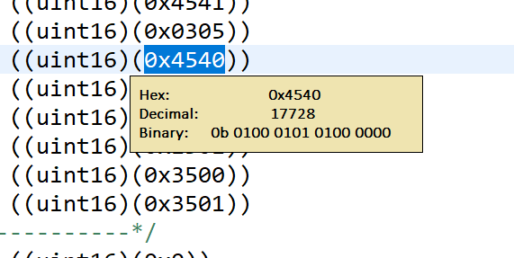 Auto Display Different Formats Of Numbers While Hovering Decimal Hex Binary · Issue 27760 1416