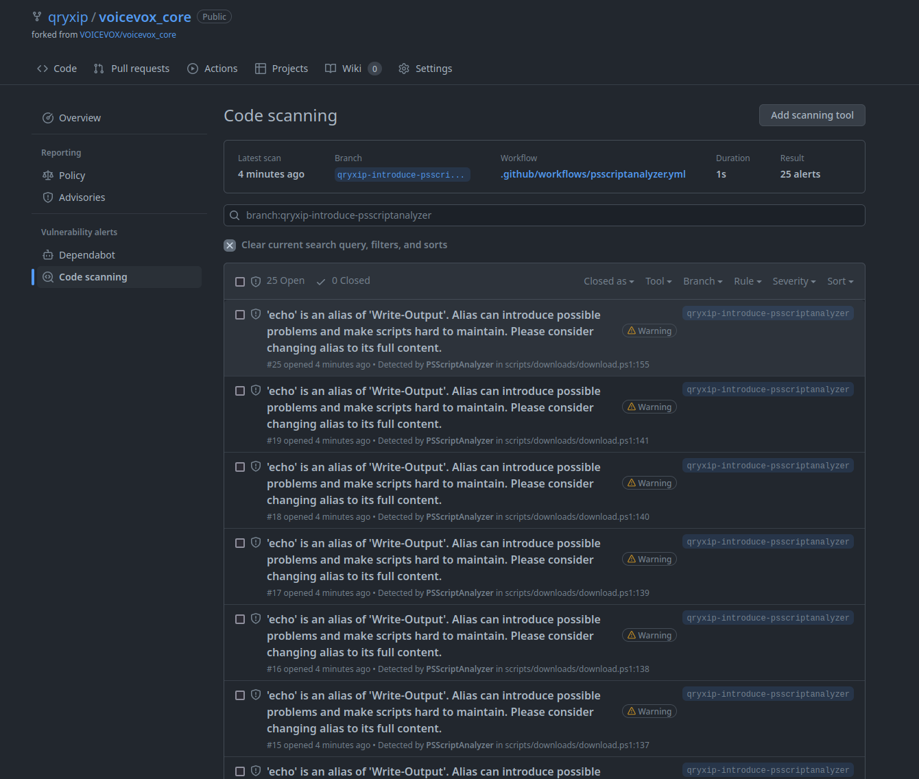 PSScriptAnalyzerを導入する · Issue #343 · VOICEVOX/voicevox_core · GitHub