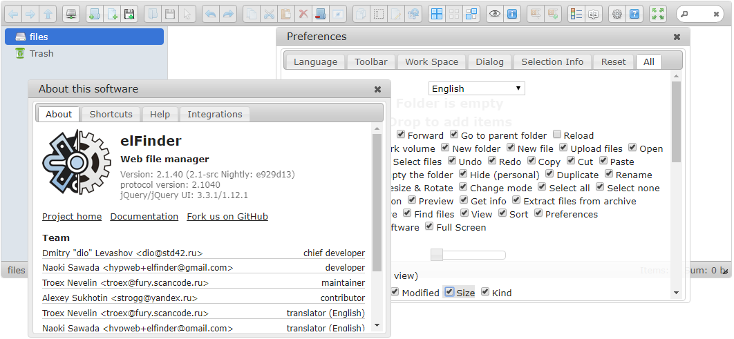 settings is not working · Issue #2615 · Studio-42/elFinder · GitHub