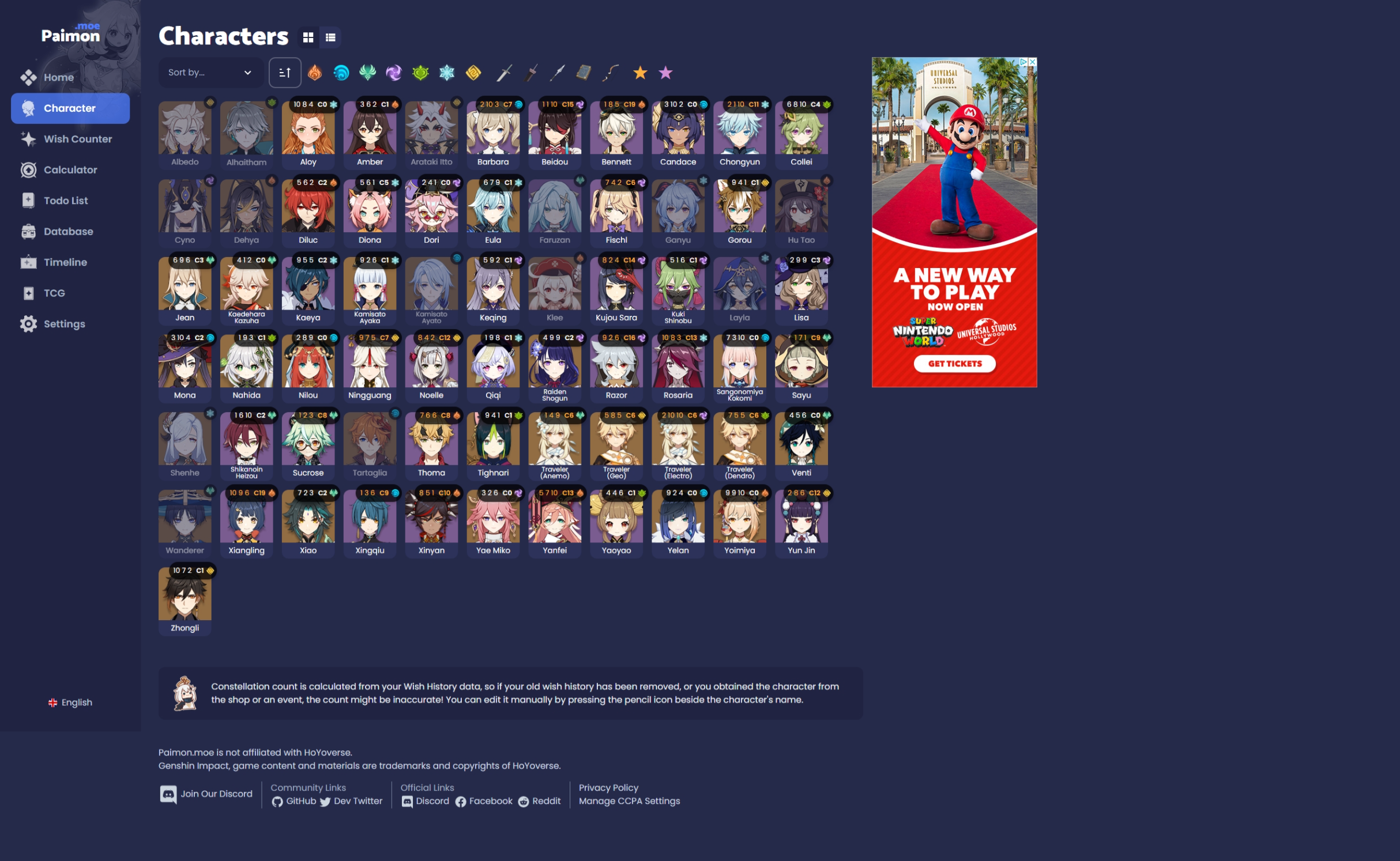 Feature Request: ability to save talent level data in `/characters` page · Issue #398 ...