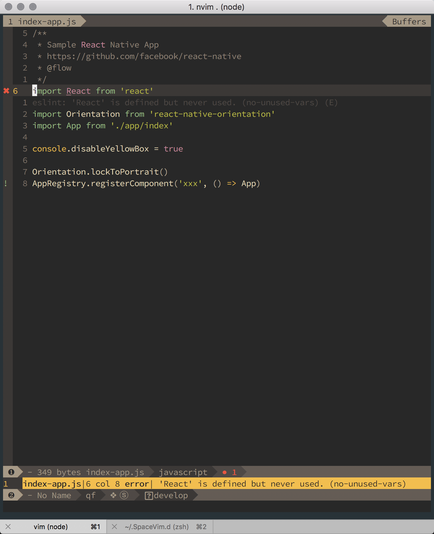 neomake not use local eslint or other local node_module · Issue #1770 · wsdjeg/SpaceVim · GitHub