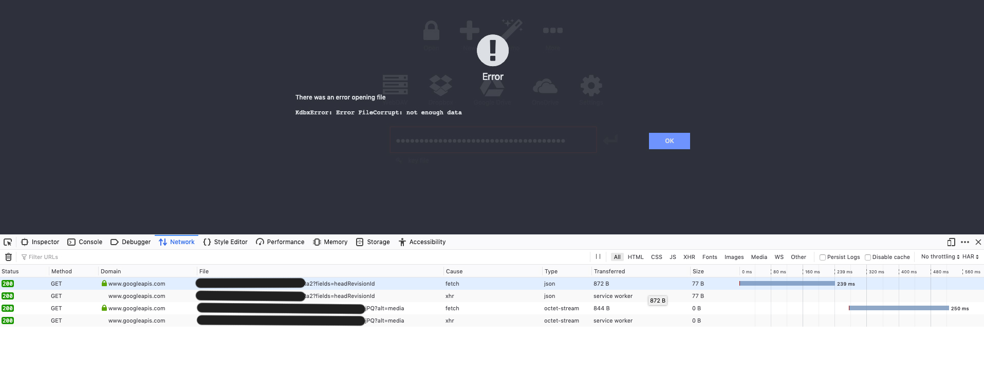 Cannot sync to GDrive anymore · Issue #1282 · keeweb/keeweb · GitHub