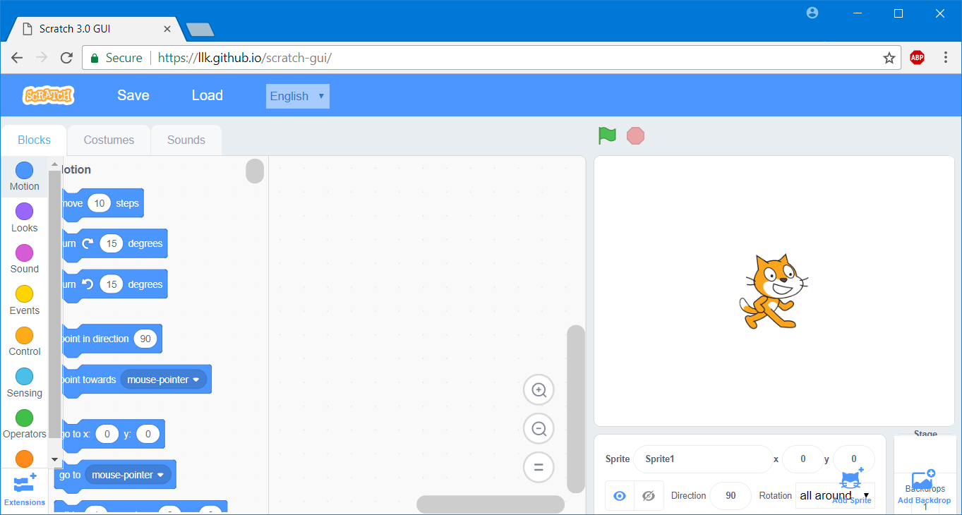 Standard scroll bar when block categories exceed view · Issue #885 · scratchfoundation/scratch ...