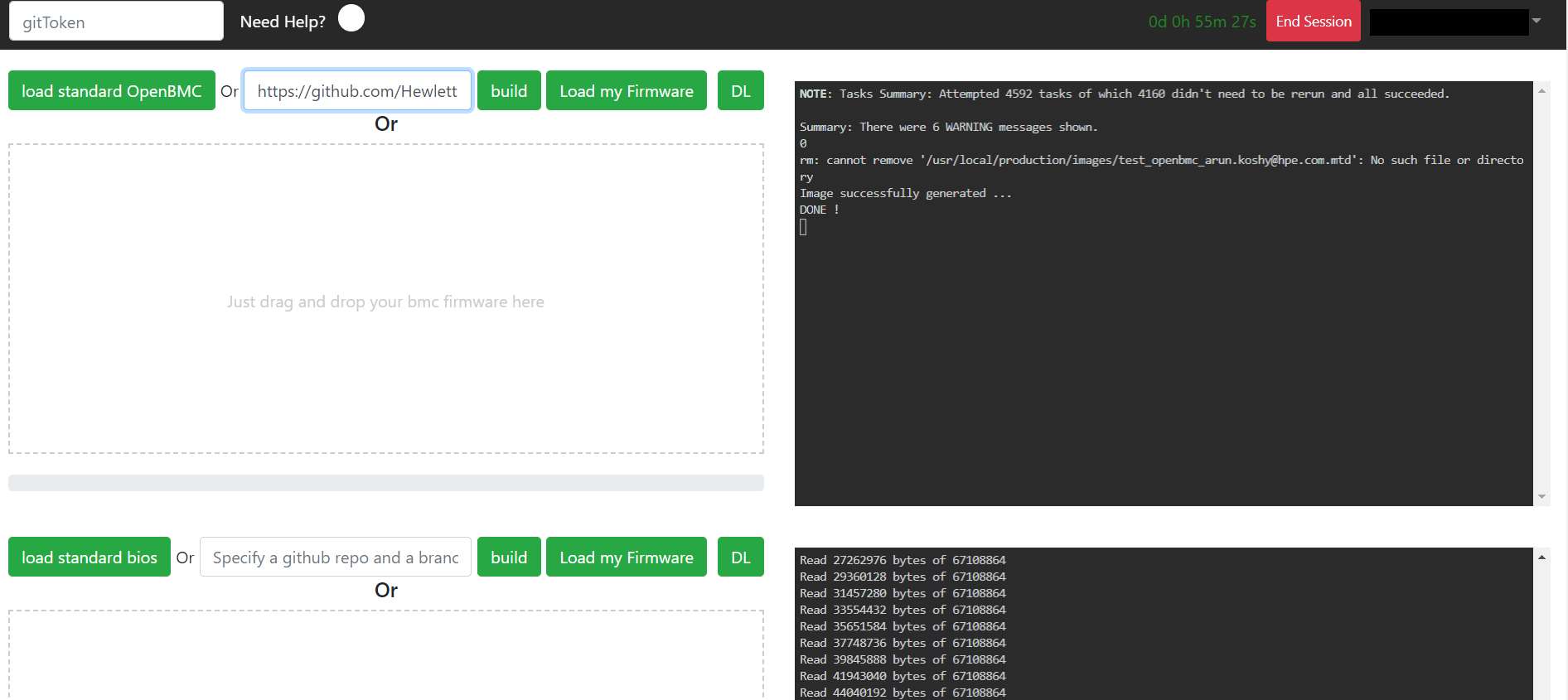 Public OSFCI doesn't show 'BMC web' when loading a ROM built from hewlettpackard/openbmc · Issue ...