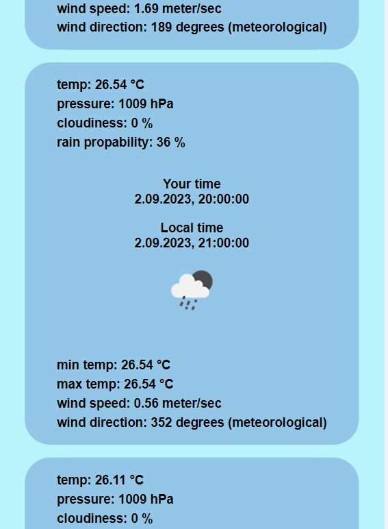 GitHub - dawidryskala/Weather-Forecast-Project: Weather forecast for a ...