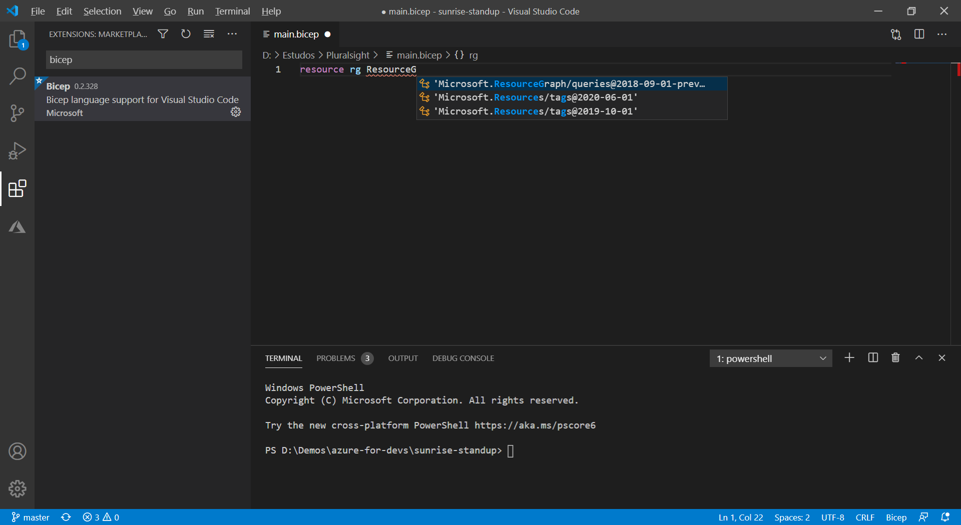 Intellisense Not Recognizing Resource Groups · Issue 1443 · Azure