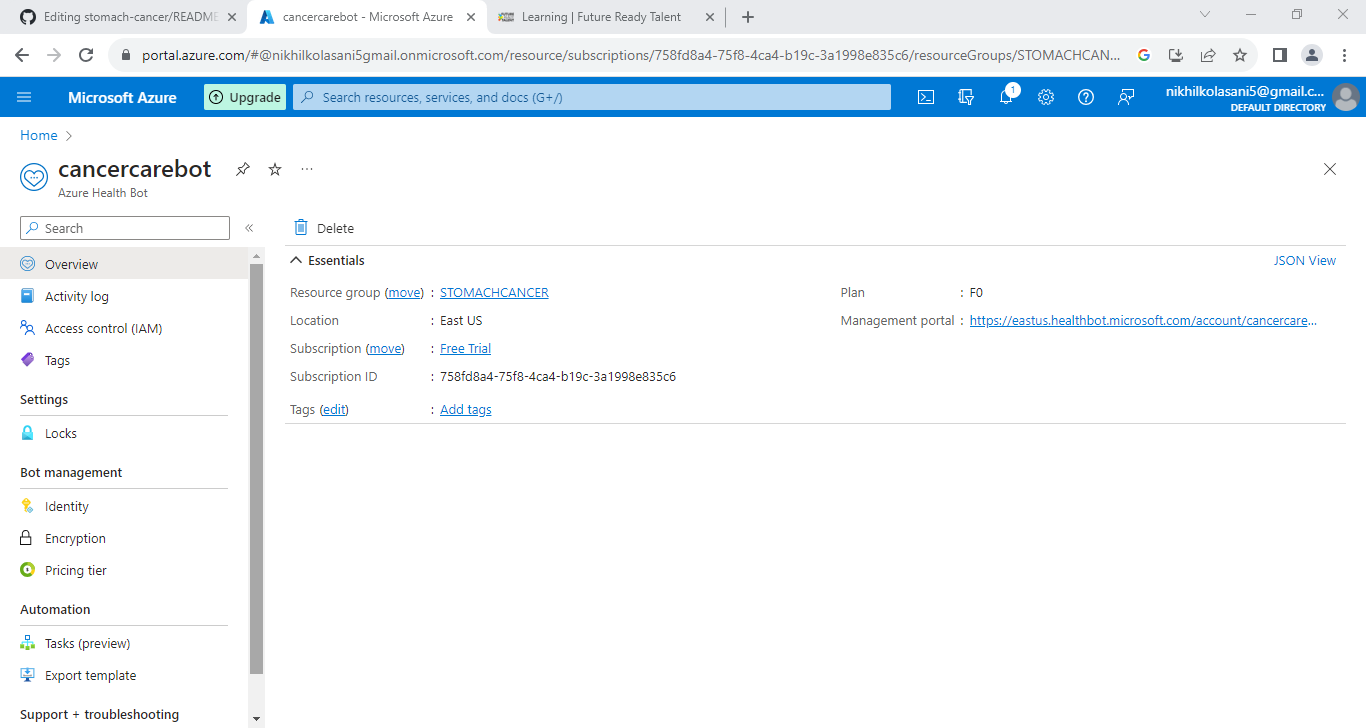 GitHub - Nikhilkolasani007/stomach-cancer