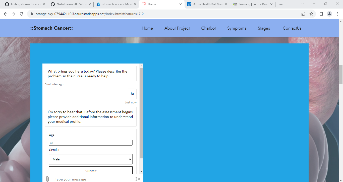 GitHub - Nikhilkolasani007/stomach-cancer