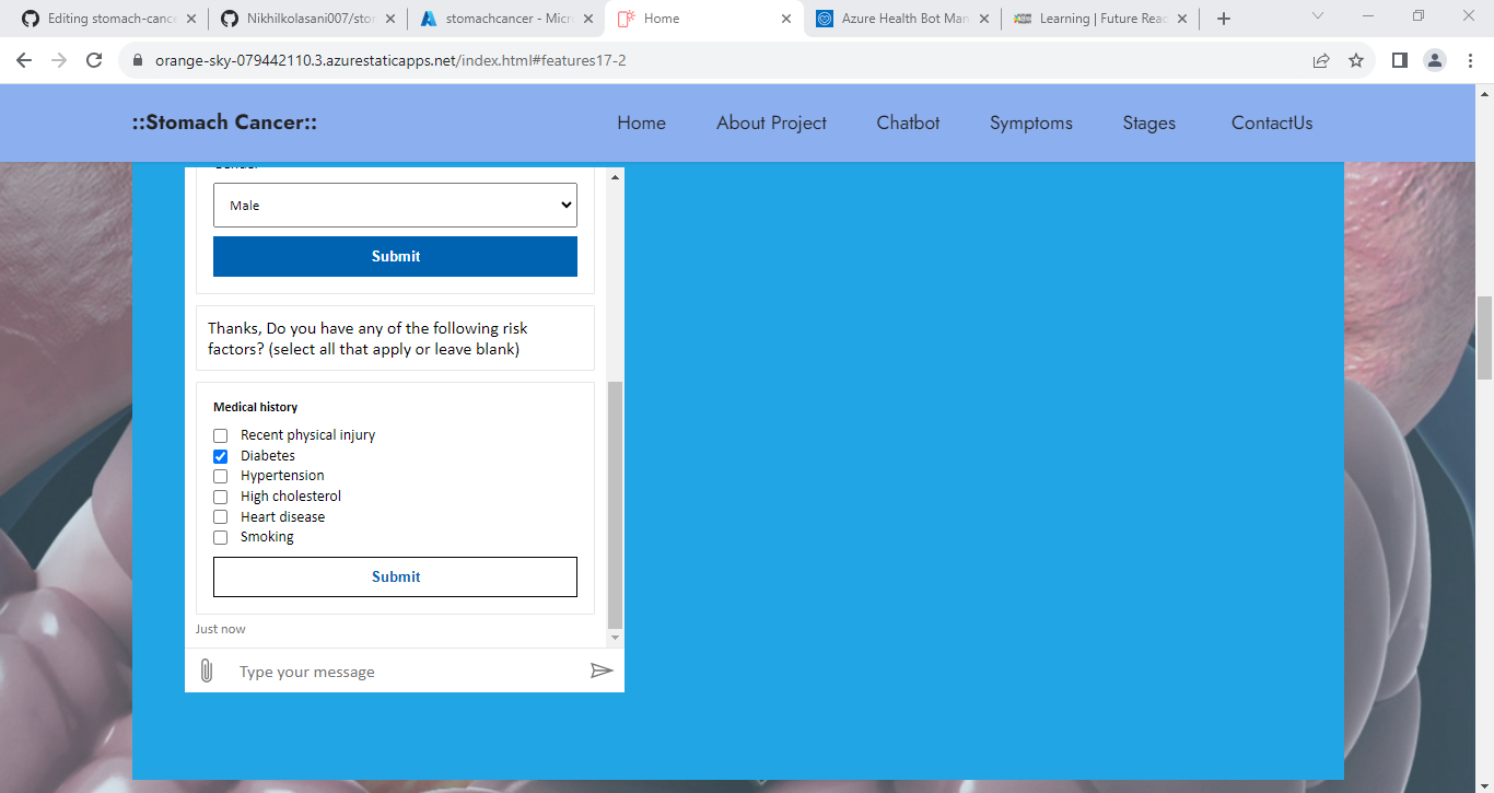GitHub - Nikhilkolasani007/stomach-cancer