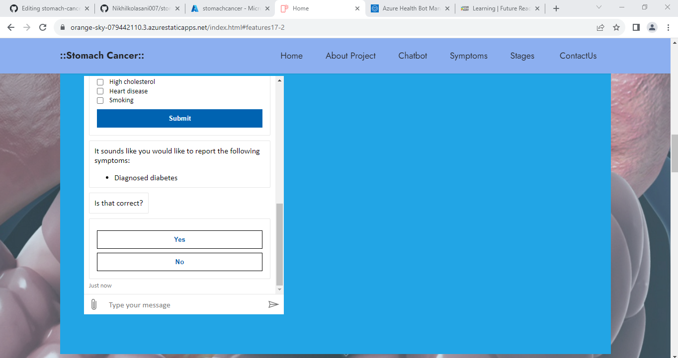 GitHub - Nikhilkolasani007/stomach-cancer