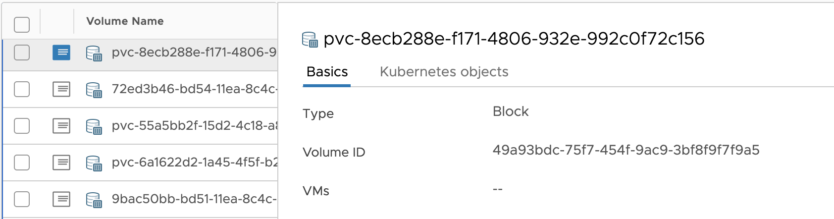 how to remove the orphan volume under the CNS UI -> Datacenter → ...