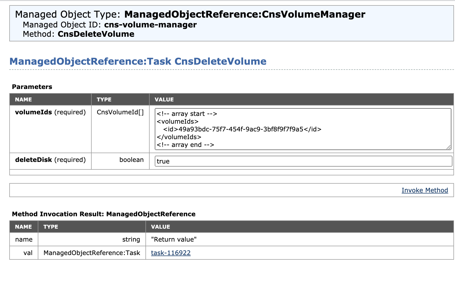 how to remove the orphan volume under the CNS UI -> Datacenter → ...
