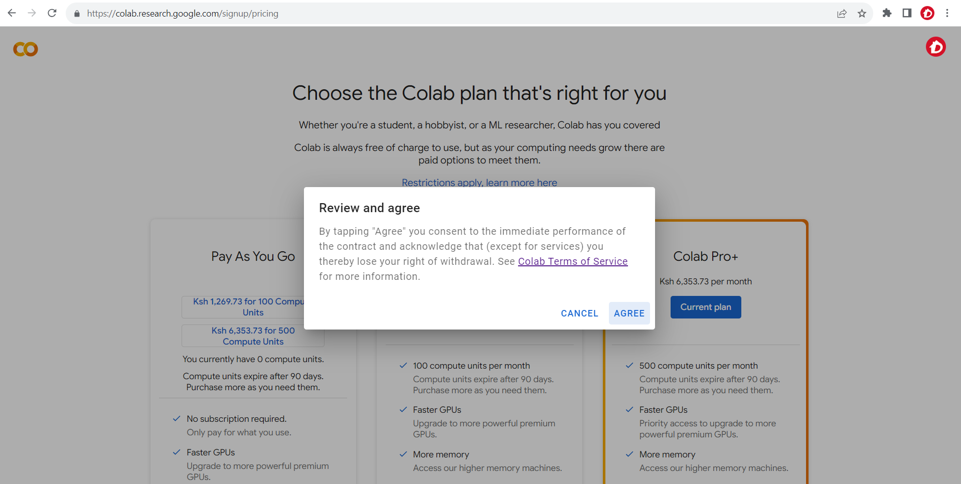 OR_ISDRG_18 Error Unable to purchase additional compute units · Issue #3895 · googlecolab ...