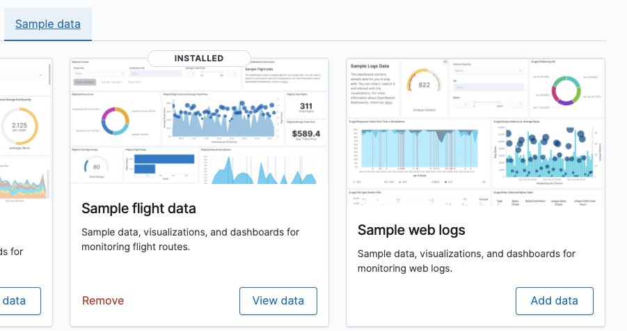 Remove Tutorials from "Add Data" page · Issue #426 · opensearch-project/OpenSearch-Dashboards ...
