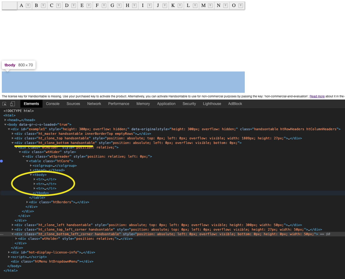 [8.0.0-beta2-rev7] When fixedRowsBottom are applied and we filter out ...