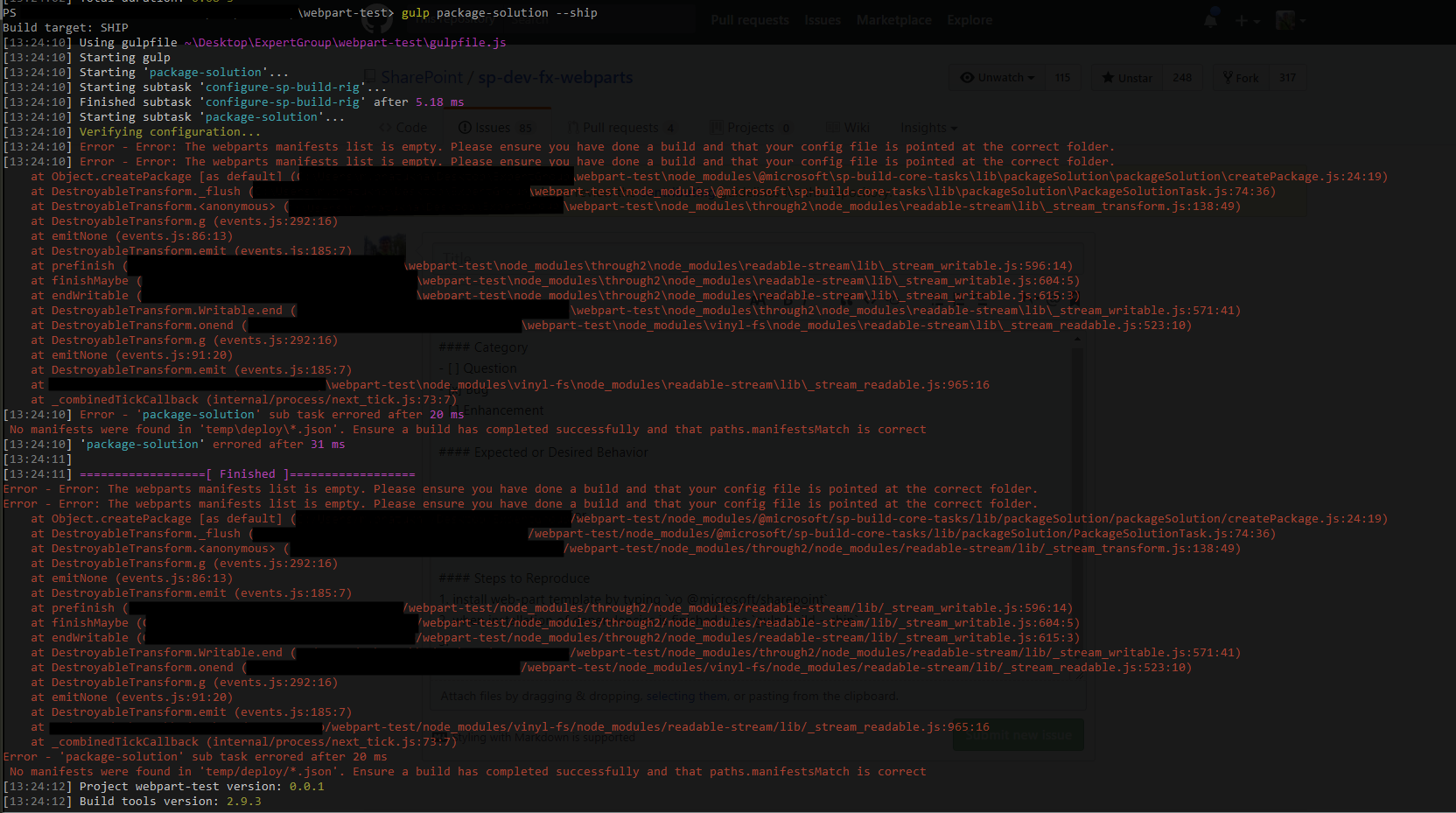 Broken Command `gulp Package Solution Ship` For Web Parts 