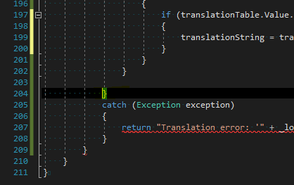 Exception in ExtractMethodCodeRefactoringProvider: Matrix does not contain Key 'C6' · Issue ...