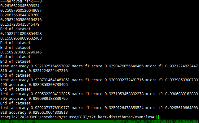 finetuning of Chinese-base model with distributed dl framework uber/horovod, got worse results ...