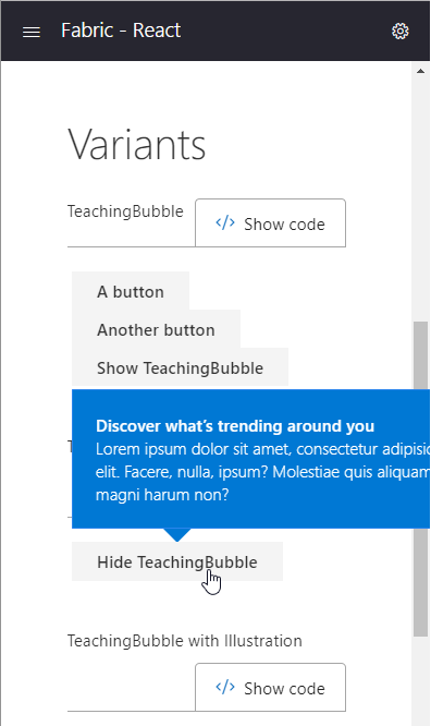 Teaching bubble - display issues on mobiles · Issue #5732 · microsoft/fluentui · GitHub