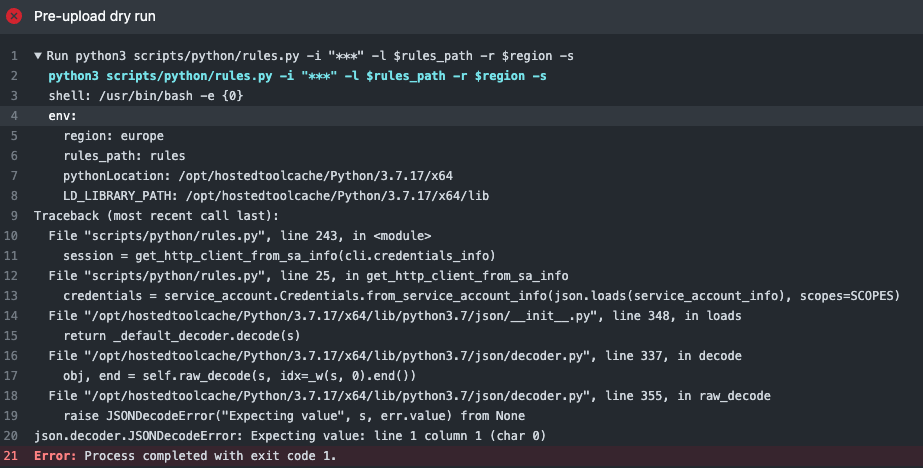 URGENT: Github Actions failing to read SA_CREDENTIAL · Issue #42 · GoogleCloudPlatform/security ...