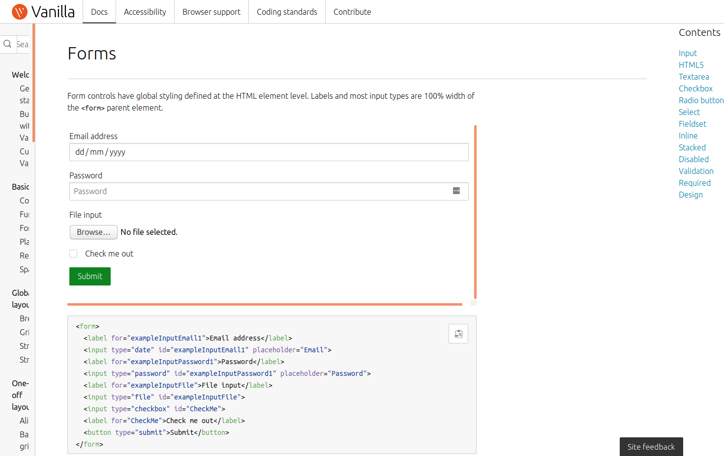 Docs table of contents has no styling · Issue #2260 · canonical/vanilla-framework · GitHub